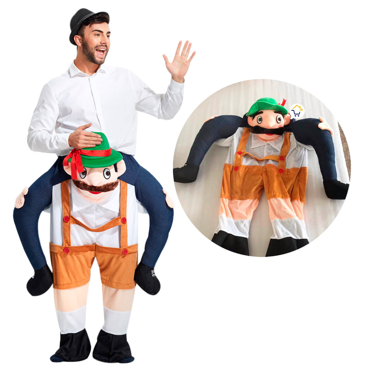 Disfraz Irlandés Borracho Paseo Sobre Hombros Adulto Halloween